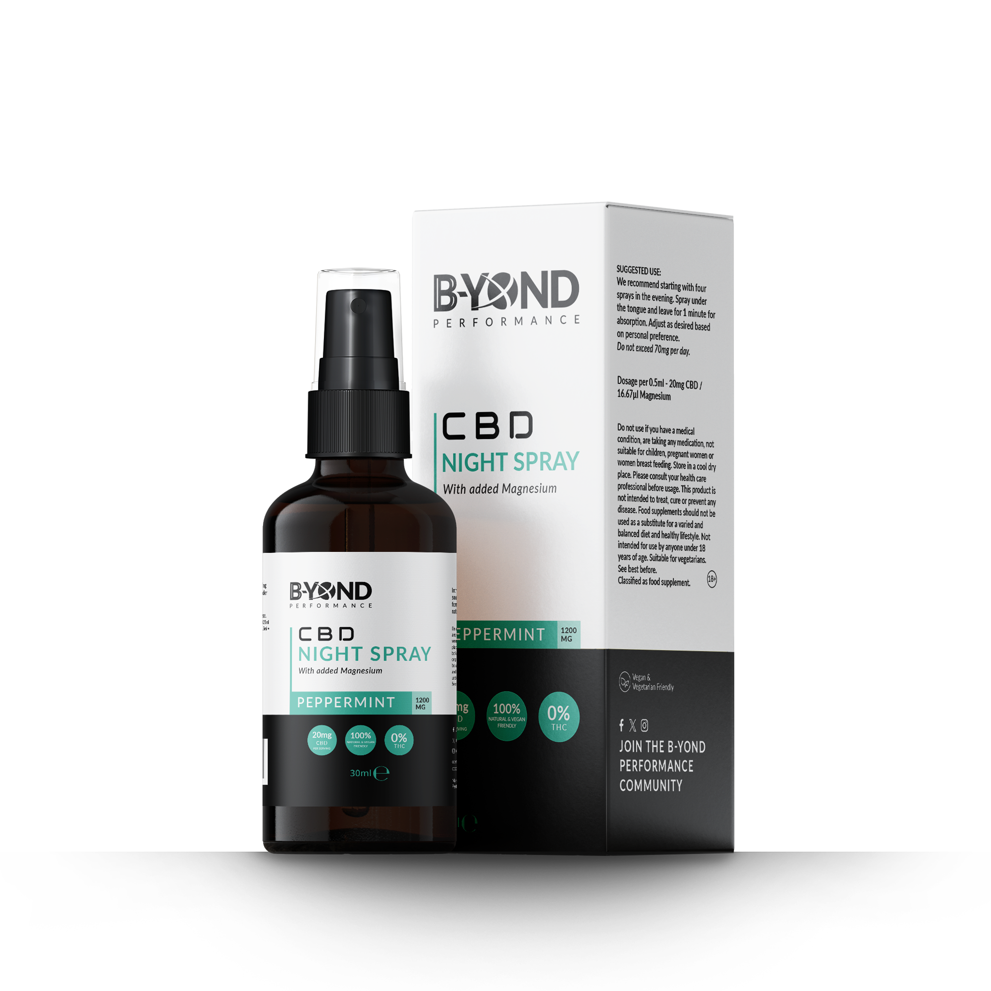 CBD Night Spray Oil 1200mg | CBD Sleep Spray – B-YOND Performance